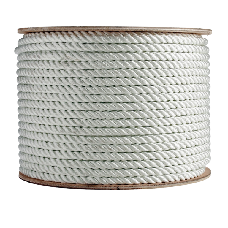 3 Strand Twisted White Nylon Rope | Strong & Flexible Nylon Rope